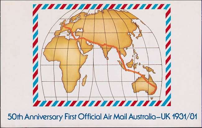 Australia - AUSTRALIA - 1981 50th Anniversary First Official Air Mail ...